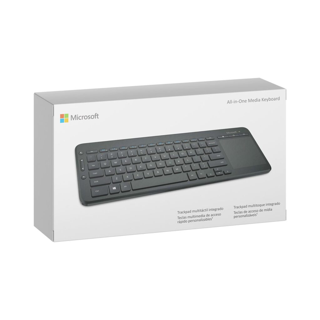 Teclado Microsoft Keyboard All-In-One Wireless Spanish Black – Quest ...