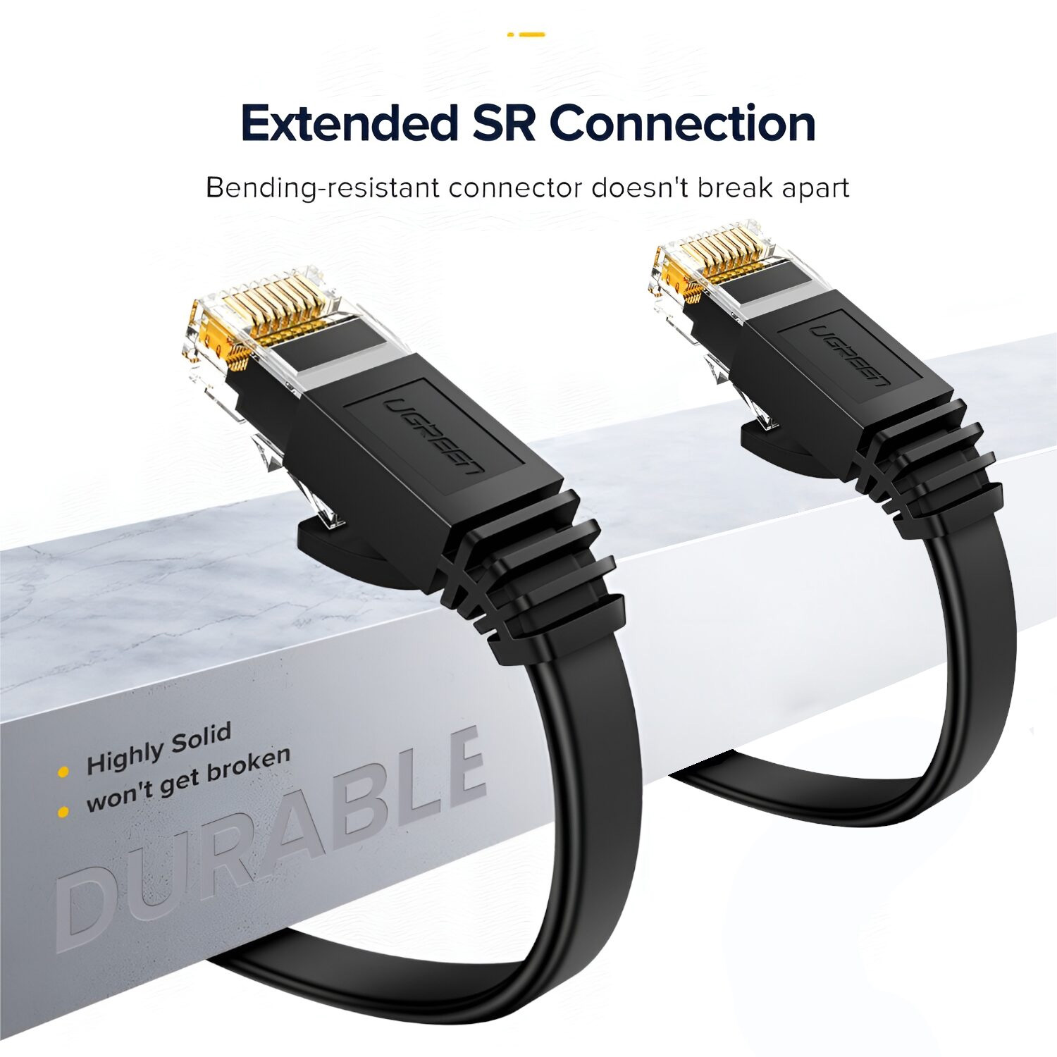 Cable Ugreen Ethernet Cat6 1m Cobre Puro Negro NW101-50191 – Quest Time Perú