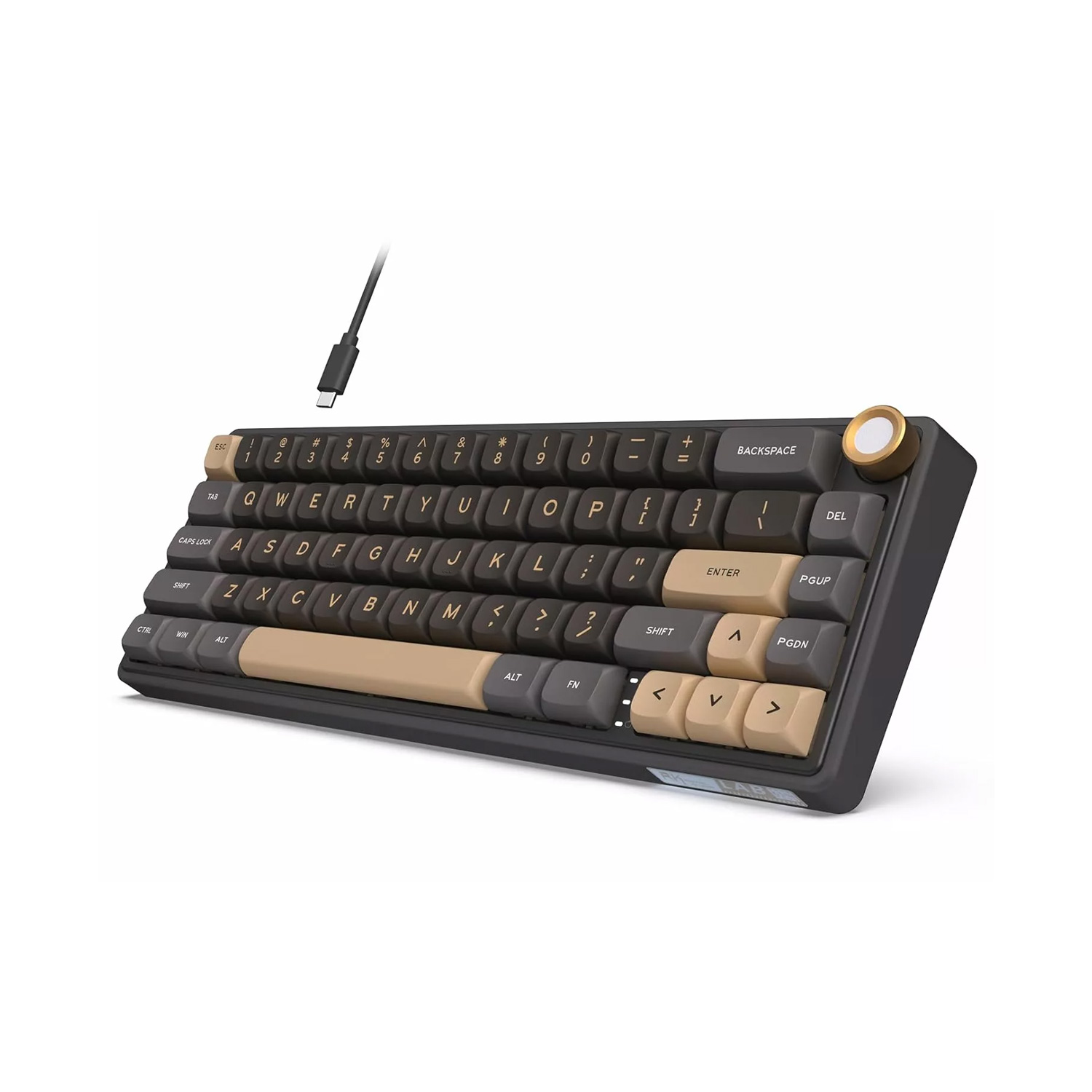 Teclado Mecánico Gamer Royal Kludge RK R65 Cableado SP Phantom Brown ...